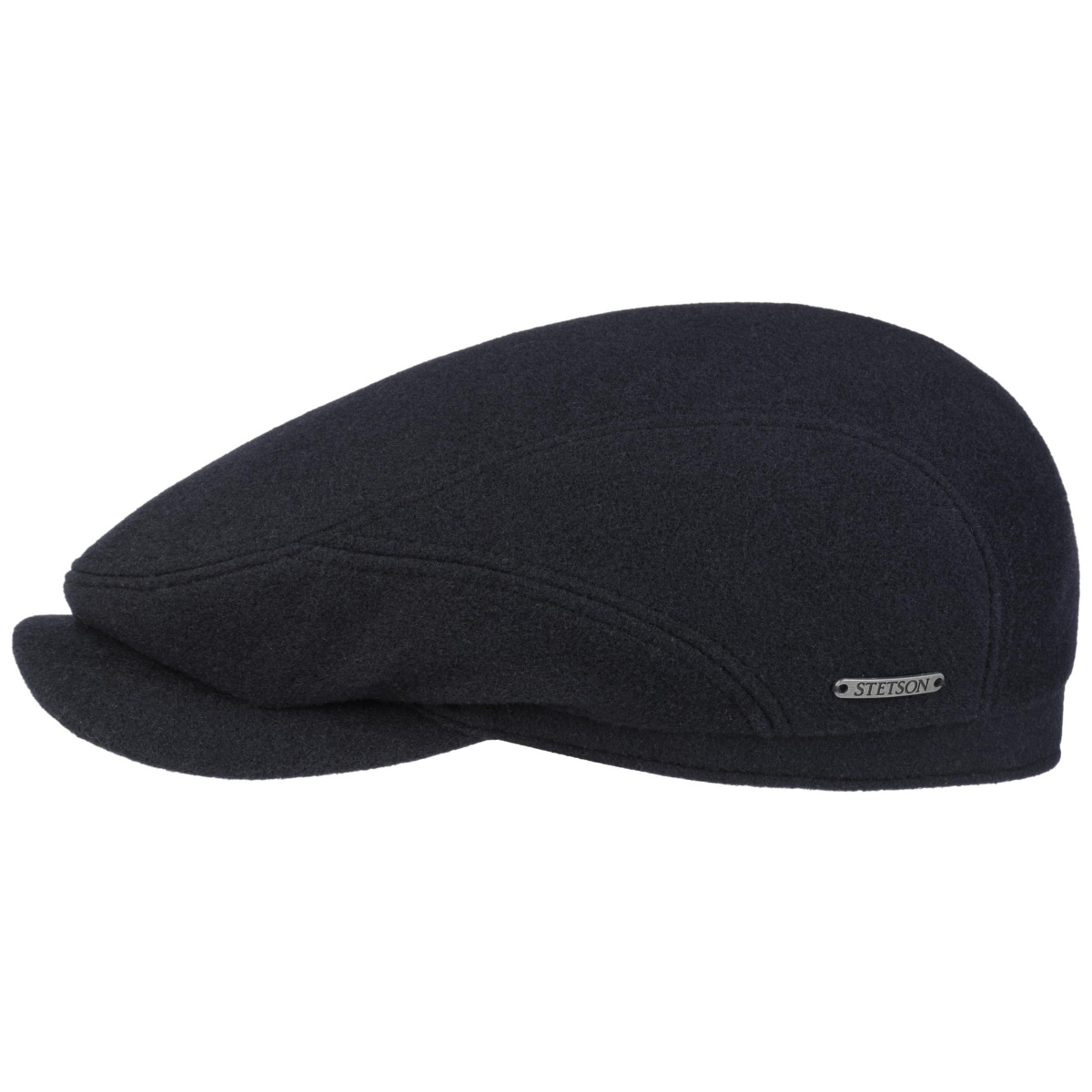 Dylan Navy Wool Flat Cap - Stetson réf 20556