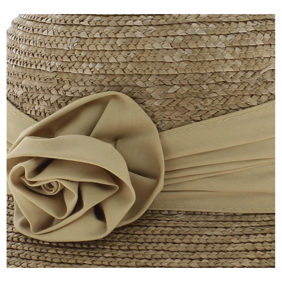 beige straw cloche hat - hat shop Reference: 3693 | Chapellerie Traclet