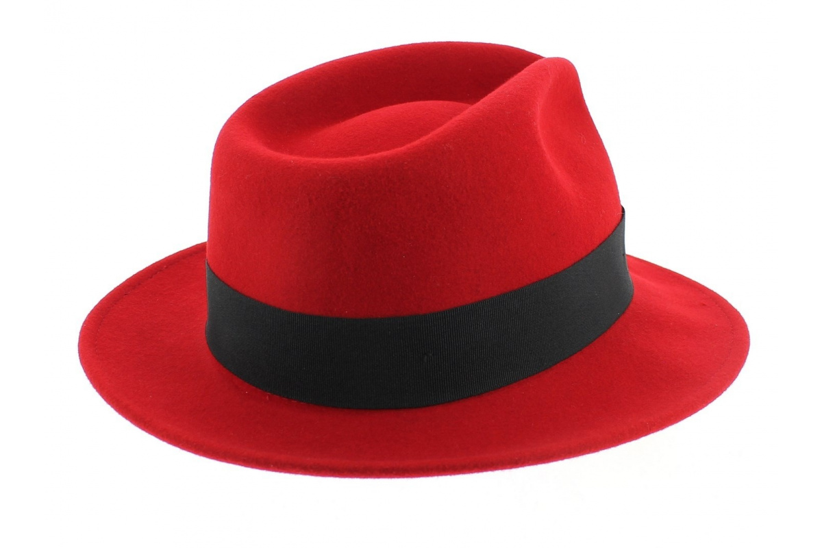Chapeau Fedora Rouge Pachuco - Jaxon