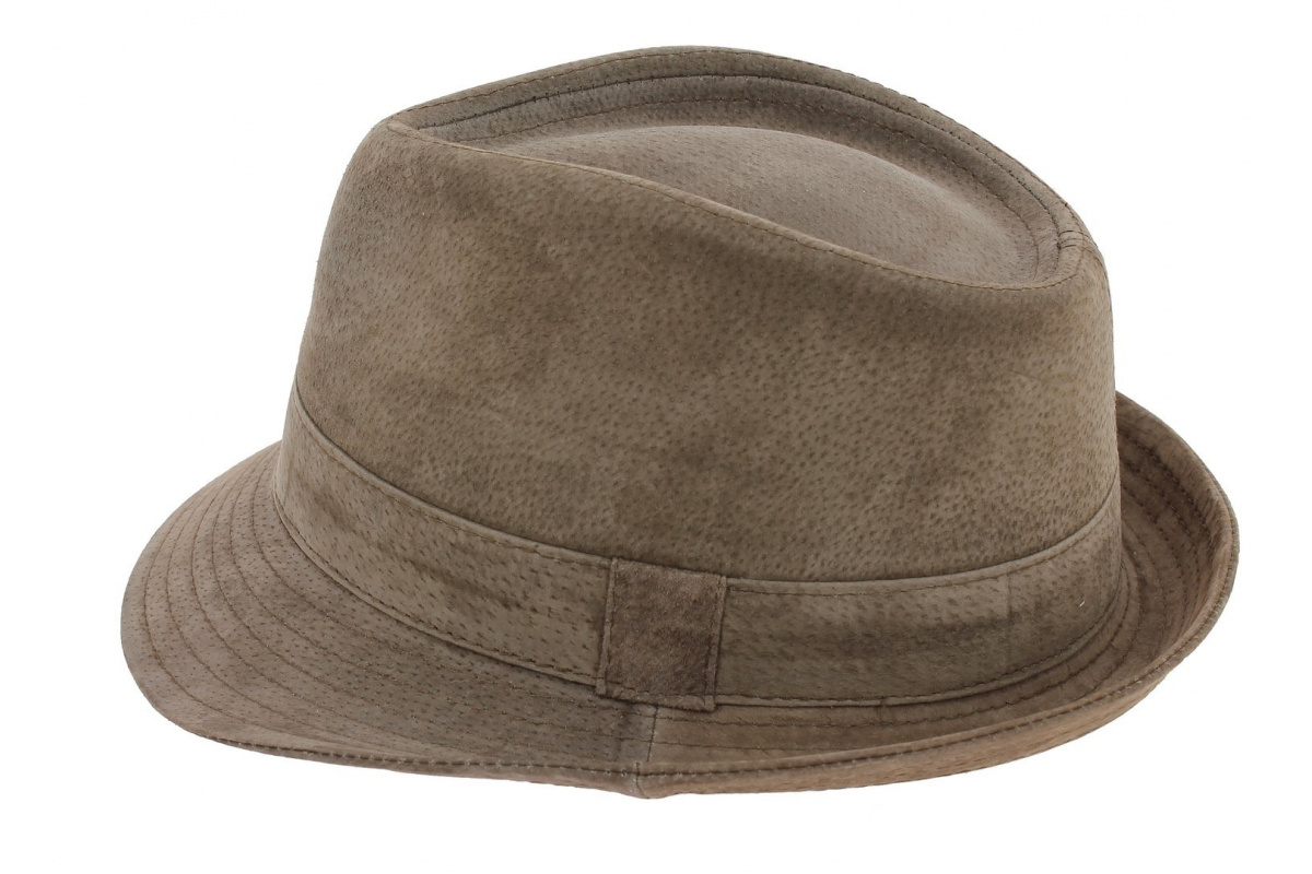 leather trilby